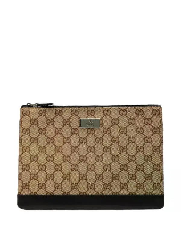 Gucci 2000-2015 Gg Canvas Clutch Bag - Neutrals