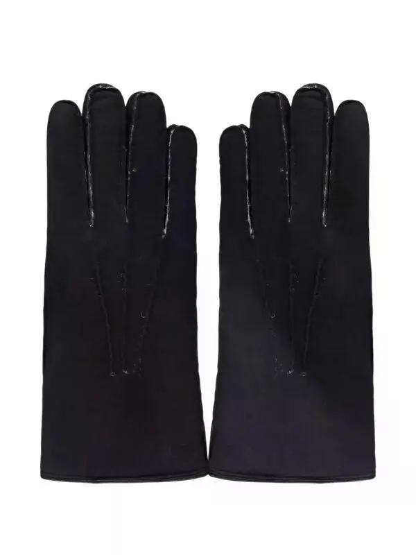 MOORER Shearling-lined Suede Gloves