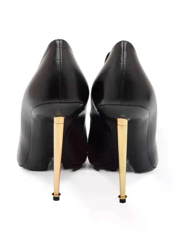 TOM FORD Leather Pointed-toe Stiletto Pumps With Padlock Hardware