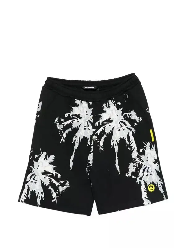 BARROW Palm-print Drawstring Shorts