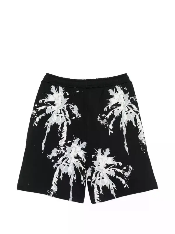 BARROW Palm-print Drawstring Shorts