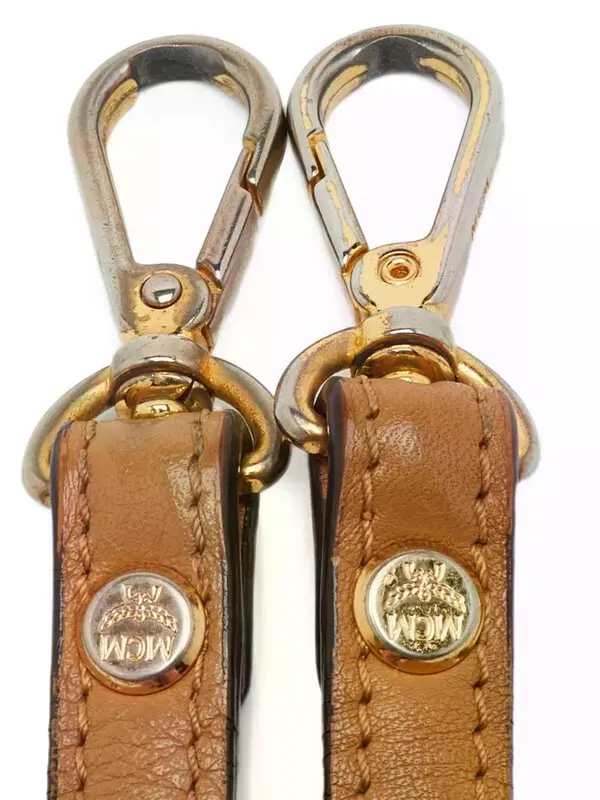 Mcm Visetos Studded Top-handle Bag