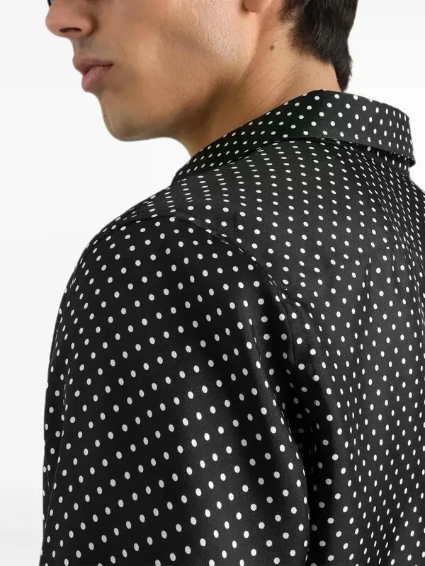 Dolce & Gabbana Polka Dot-print Martini Twill Shirt