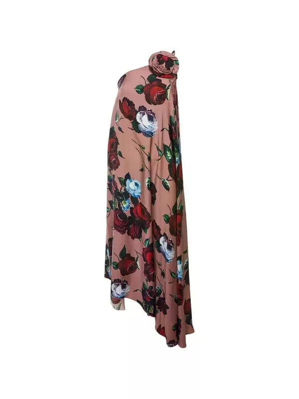 Dolce & Gabbana Rosette-detail Asymmetric Dress