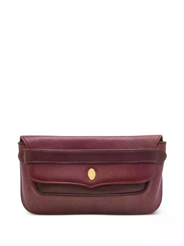Cartier Must De Grained Leather Clutch Bag - Red