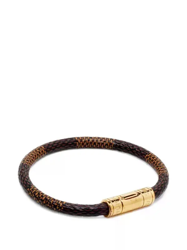 LOUIS VUITTON Keep It Damier Canvas Bracelet