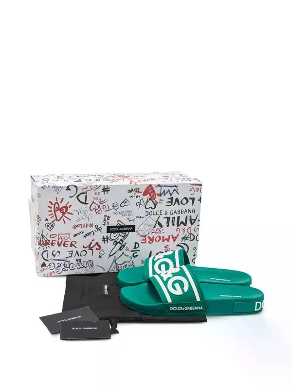 Dolce & Gabbana Logo-embossed Slides