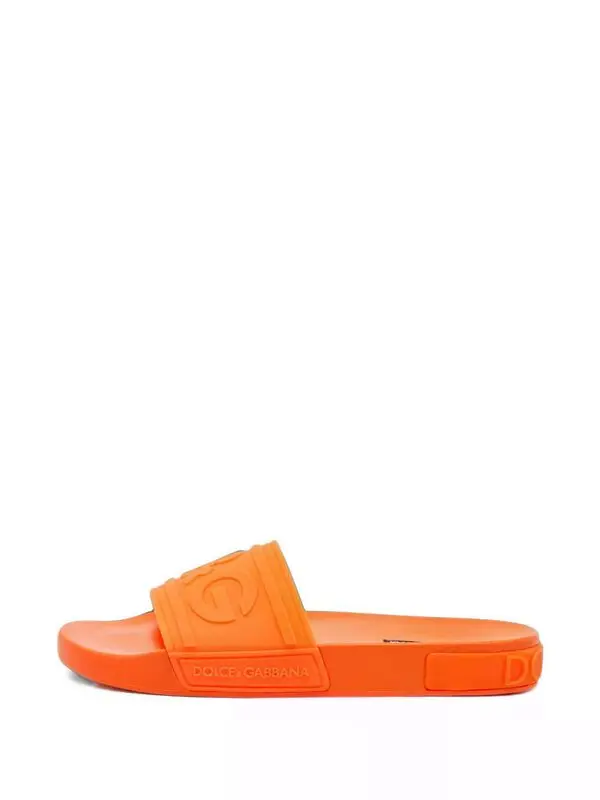 Dolce & Gabbana Embossed Logo Rubber Slides