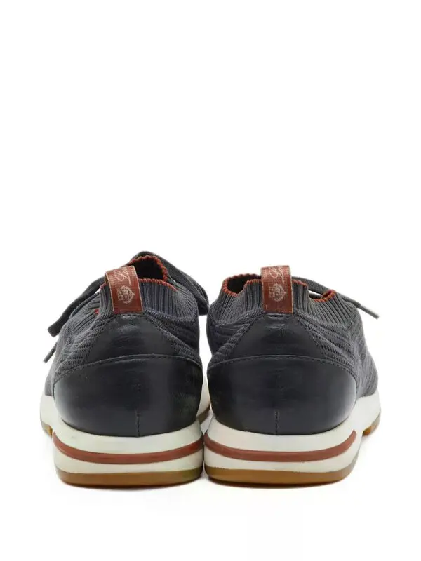 Loro Piana Knit Texture Low-top Sneakers - Grey