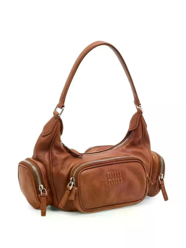 Miu Miu Multi-pocket Leather Shoulder Bag