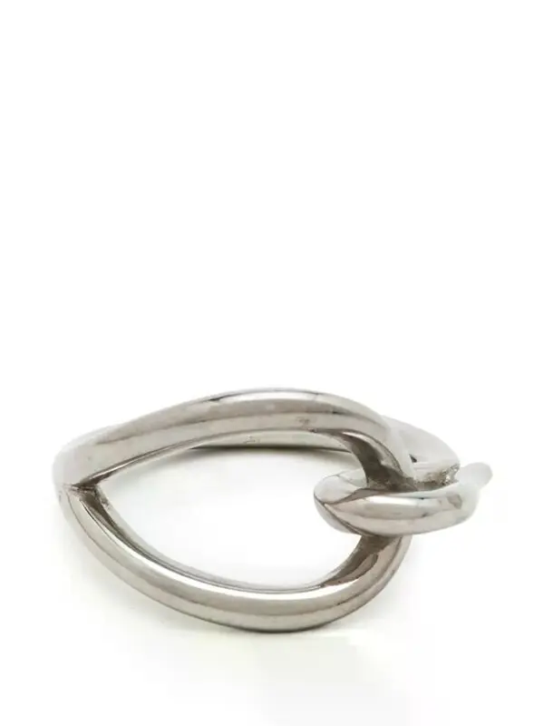Hermès Jumbo Hook Scarf Ring In -tone Palladium-plated Metal - Silver