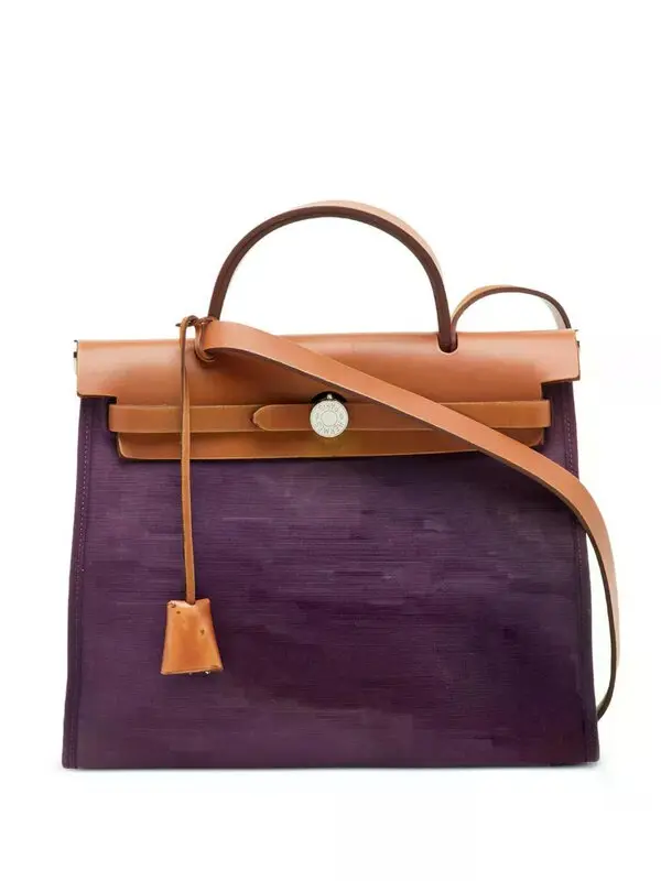 Hermès Herbag Zip Tote Bag - Purple