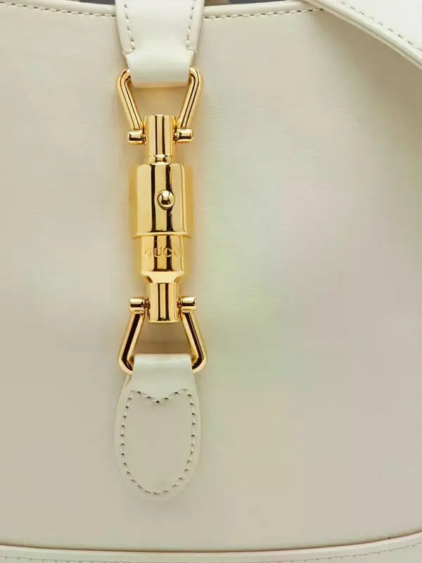 Gucci Jackie 1961 Piston Shoulder Bag - White