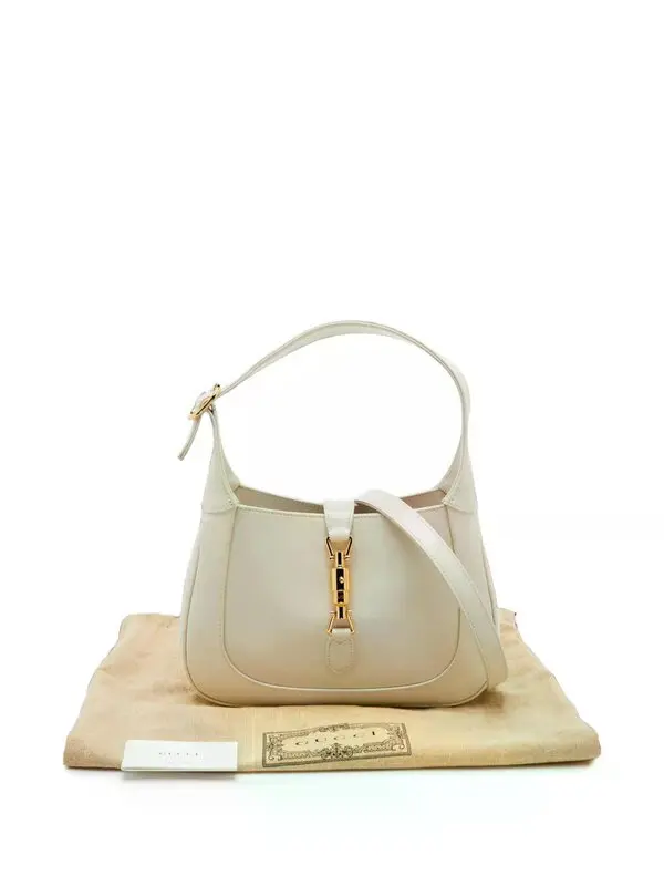 Gucci Jackie 1961 Piston Shoulder Bag - White