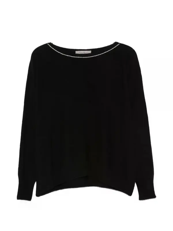D.exterior Embellished-neck Sweater