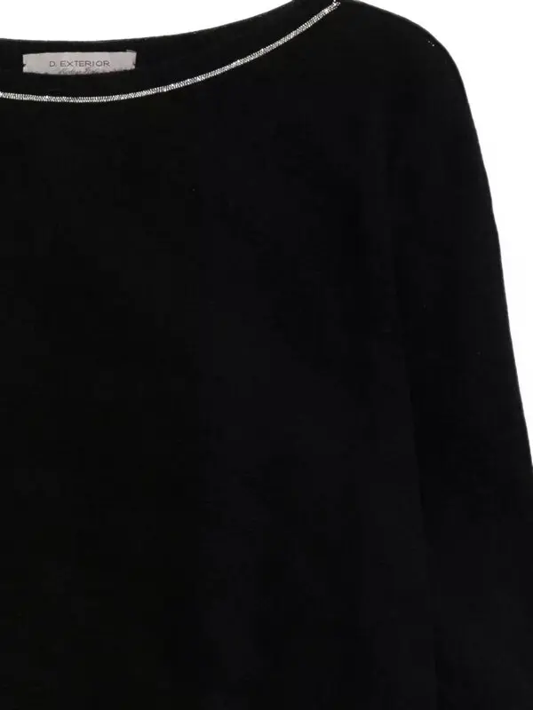 D.exterior Embellished-neck Sweater