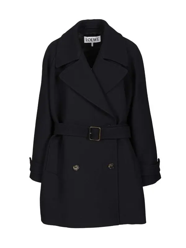 Loewe Double-breasted Coat - Blue