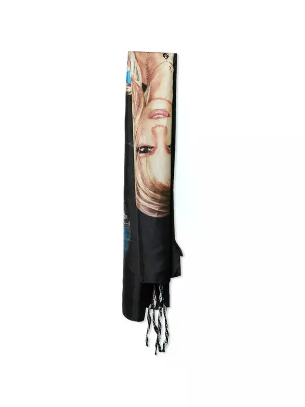 Balenciaga Britney Spears Series Printed Scarf - Black