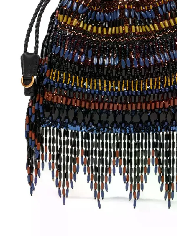 Etro Small Kalispera Bag With Sequins And Beads - Black
