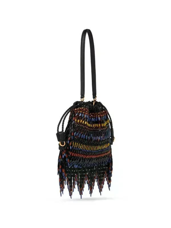 Etro Small Kalispera Bag With Sequins And Beads - Black