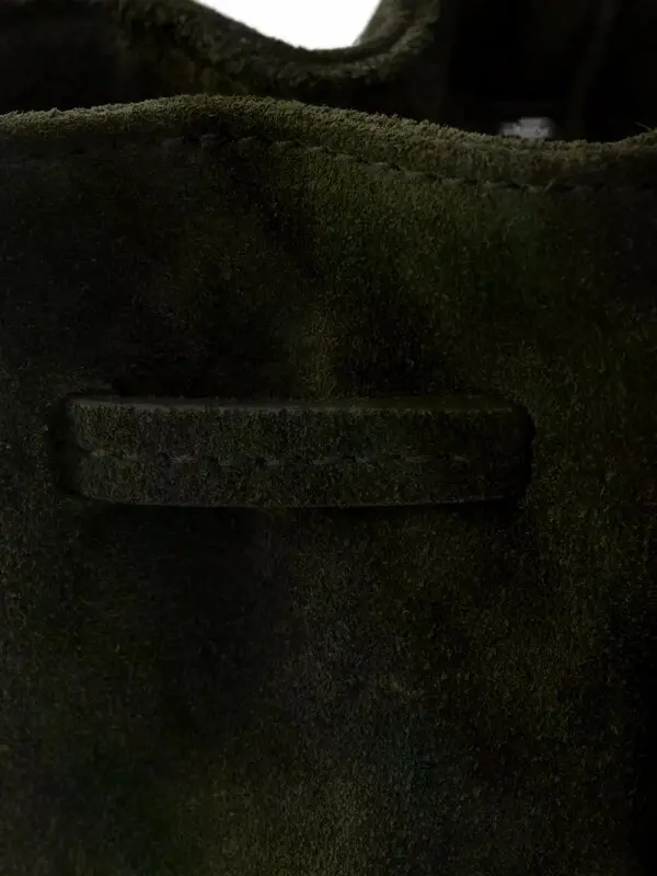 Prada Large Suede Carry Bag - Green