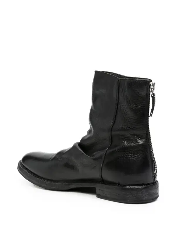Moma Arizona Rear Zip-fastening Leather Boots