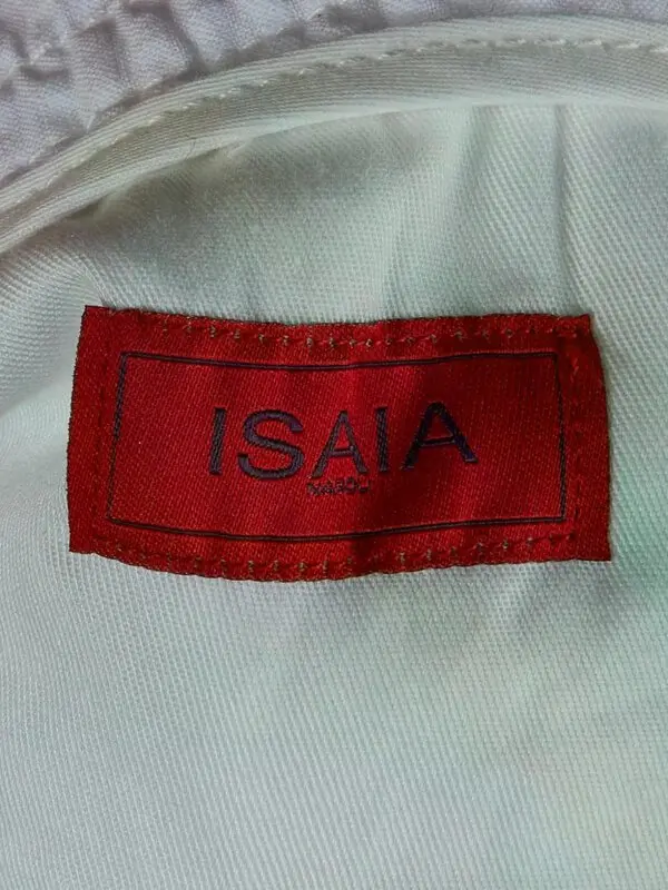 Isaia Seersucker Tapered Trousers