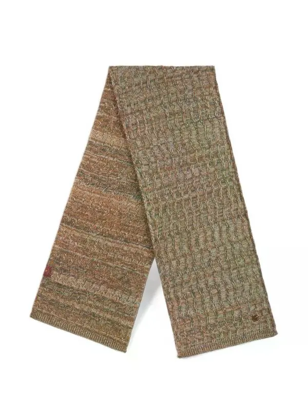 Etro Cable-knit Cashmere Scarf - Green