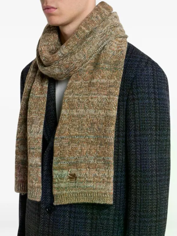 Etro Cable-knit Cashmere Scarf
