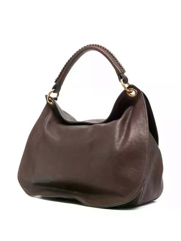Miu Miu Rendez-vous Leather Tote Bag - Brown