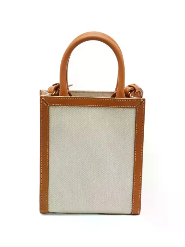 Celine 2023 Cabas Logo-detail Mini Bag - Neutrals
