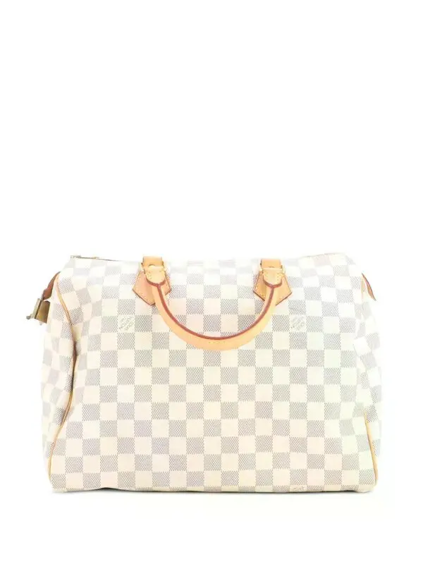 LOUIS VUITTON Speedy 35 Satchel - White