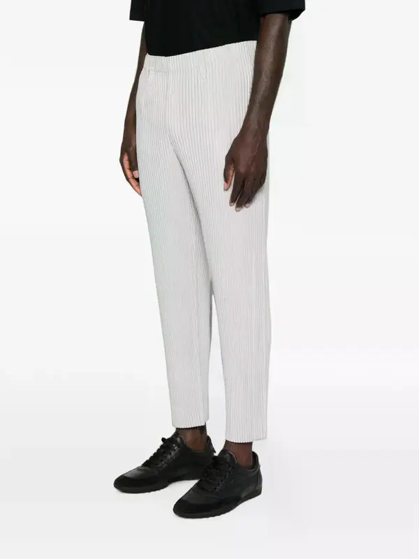 Issey Miyake Cropped Pleated Trousers