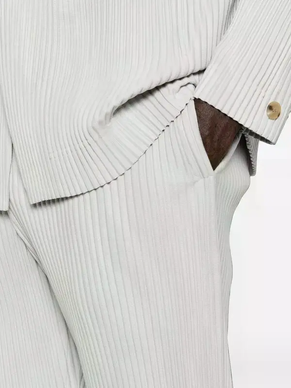 Issey Miyake Cropped Pleated Trousers