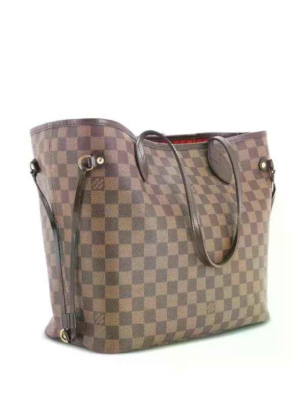 LOUIS VUITTON Damier Neverfull Mm Tote Bag - Brown