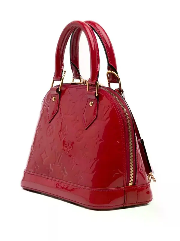 LOUIS VUITTON 2015 Monogram Vernis Alma Bb Satchel