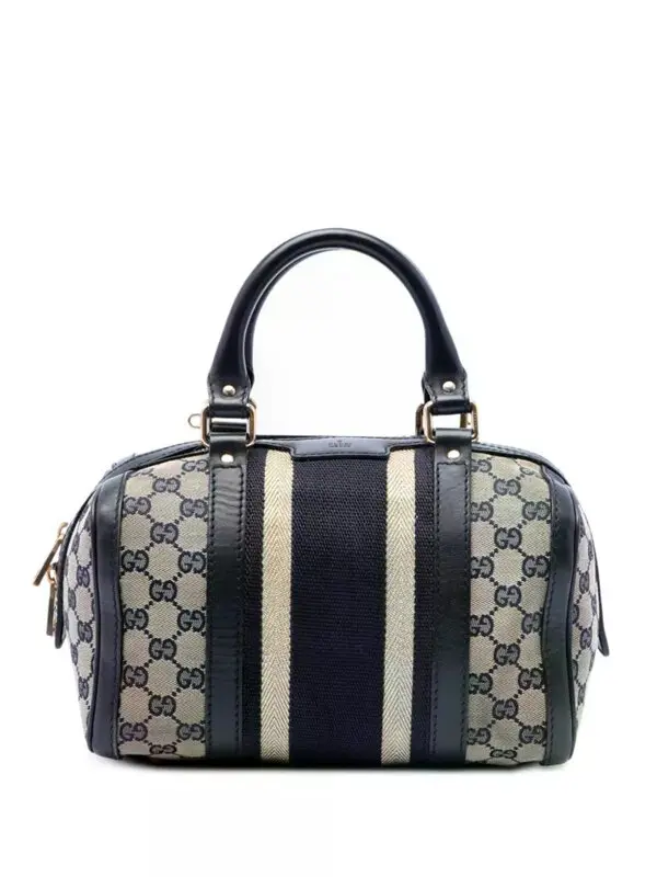 Gucci 2016-2026 Small Gg Canvas Web Joy Boston Bag Satchel
