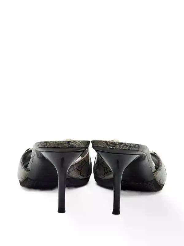 Gucci Gg Horsebit Patterned Sandals