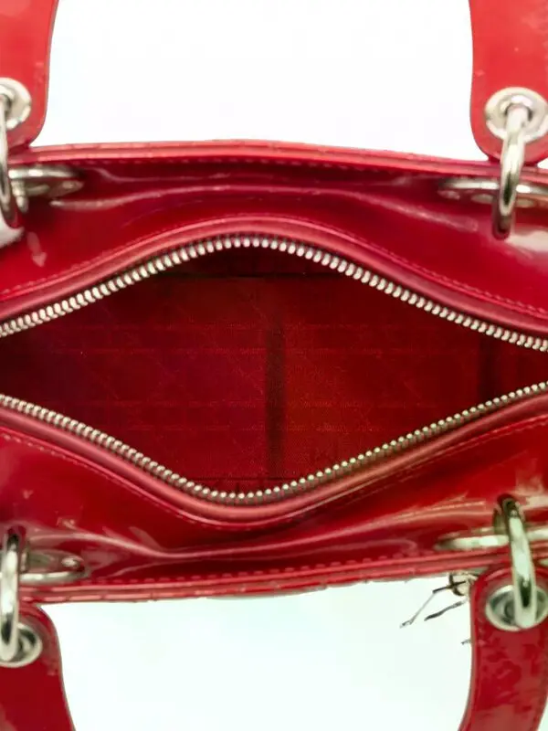 Dior 2013 Medium Patent Cannage Lady Satchel