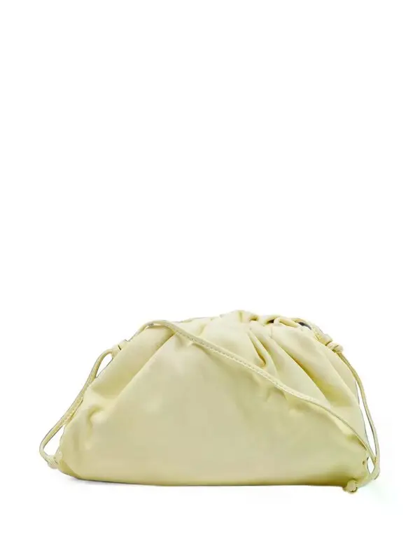 Bottega Veneta The Pouch Gathered Clutch Bag - Neutrals