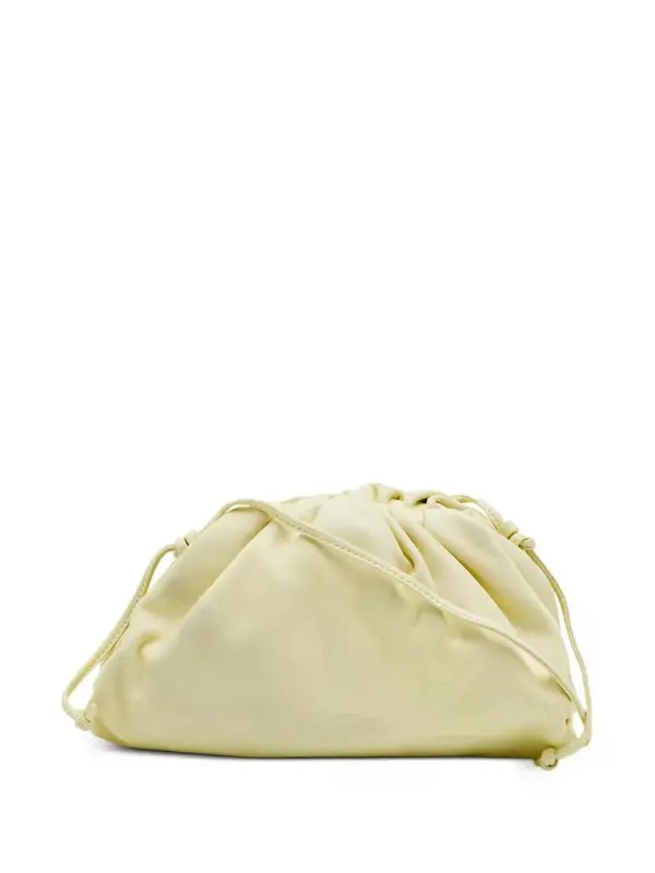 Bottega Veneta The Pouch Gathered Clutch Bag - Neutrals