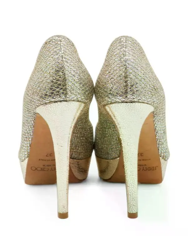 JIMMY CHOO Luna Platform Peep-toe Sandals
