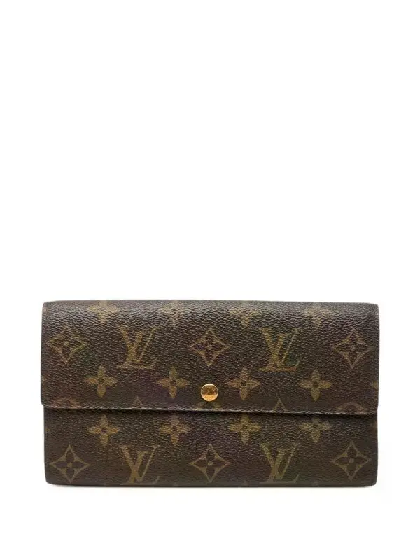 LOUIS VUITTON 2007 Monogram Sarah Wallet Long Wallets - Brown
