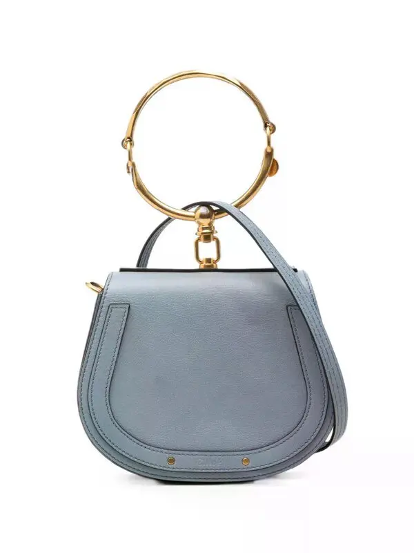 Chloé Nile Leather Bracelet Satchel - Blue