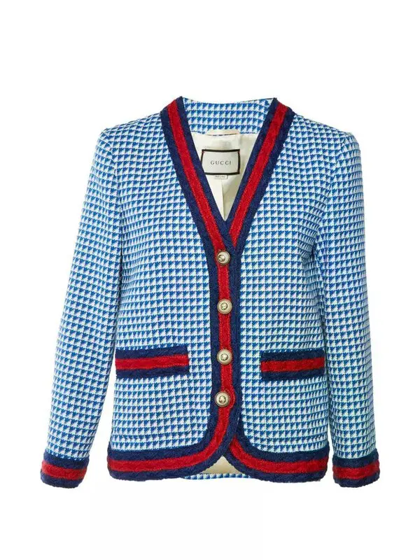 Gucci Houndstooth Tweed Jacket