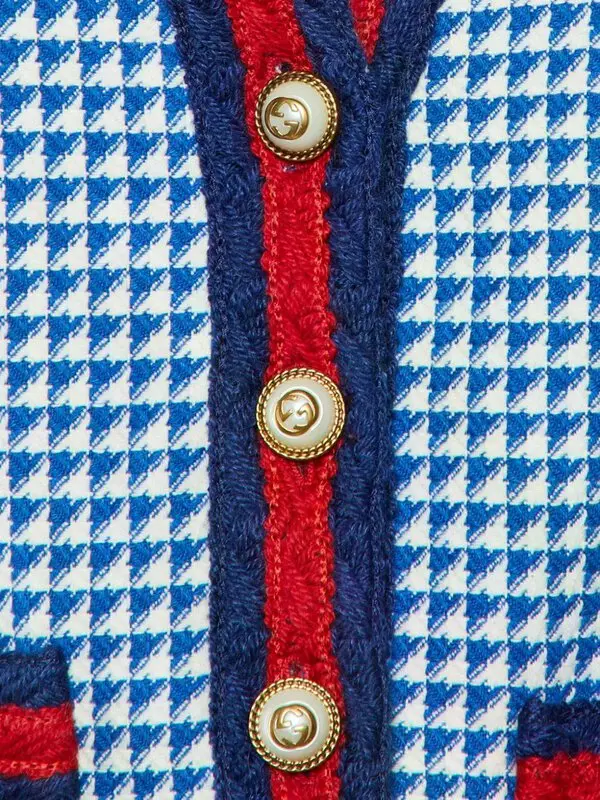 Gucci Houndstooth Tweed Jacket