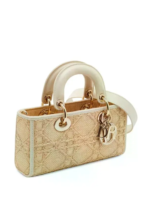 Dior Lady D-joy Raffia Tote Bag - Neutrals