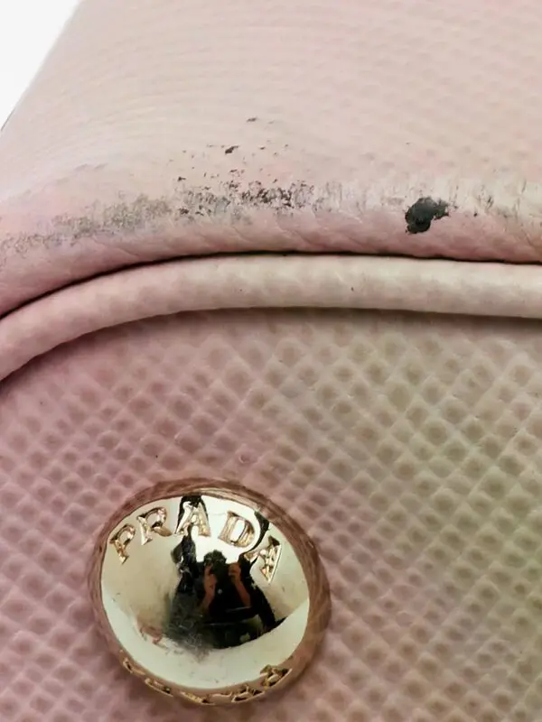 Prada Saffiano Leather Tote Bag - Pink