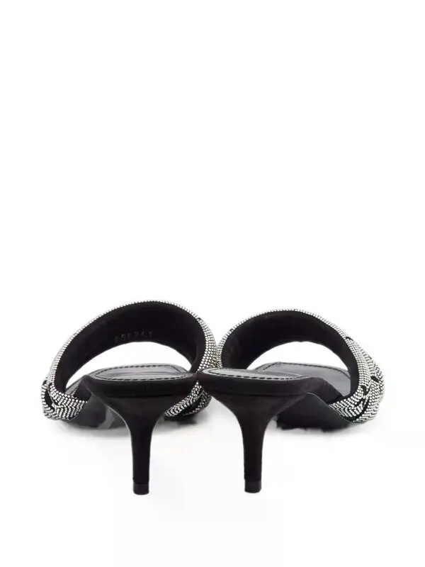 LOUIS VUITTON Monogram Crystal-embellished Sandals