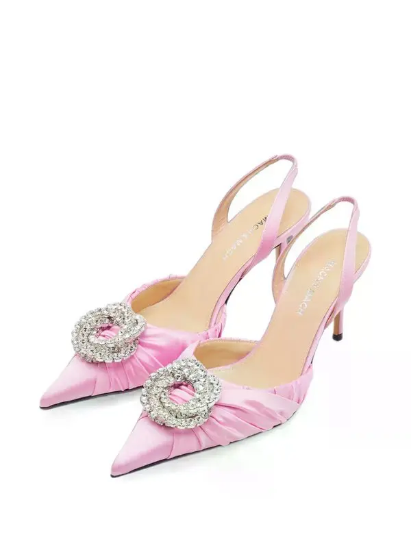 Mach & Mach Crystal-embellished Slingback Pumps - Pink